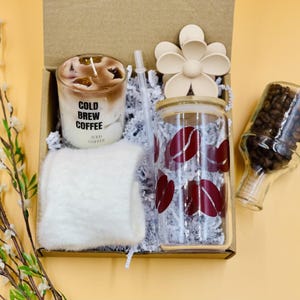 Cold Brew Coffee Gift Box Coffee Lover Gift Iced Coffee Candle Gift ...