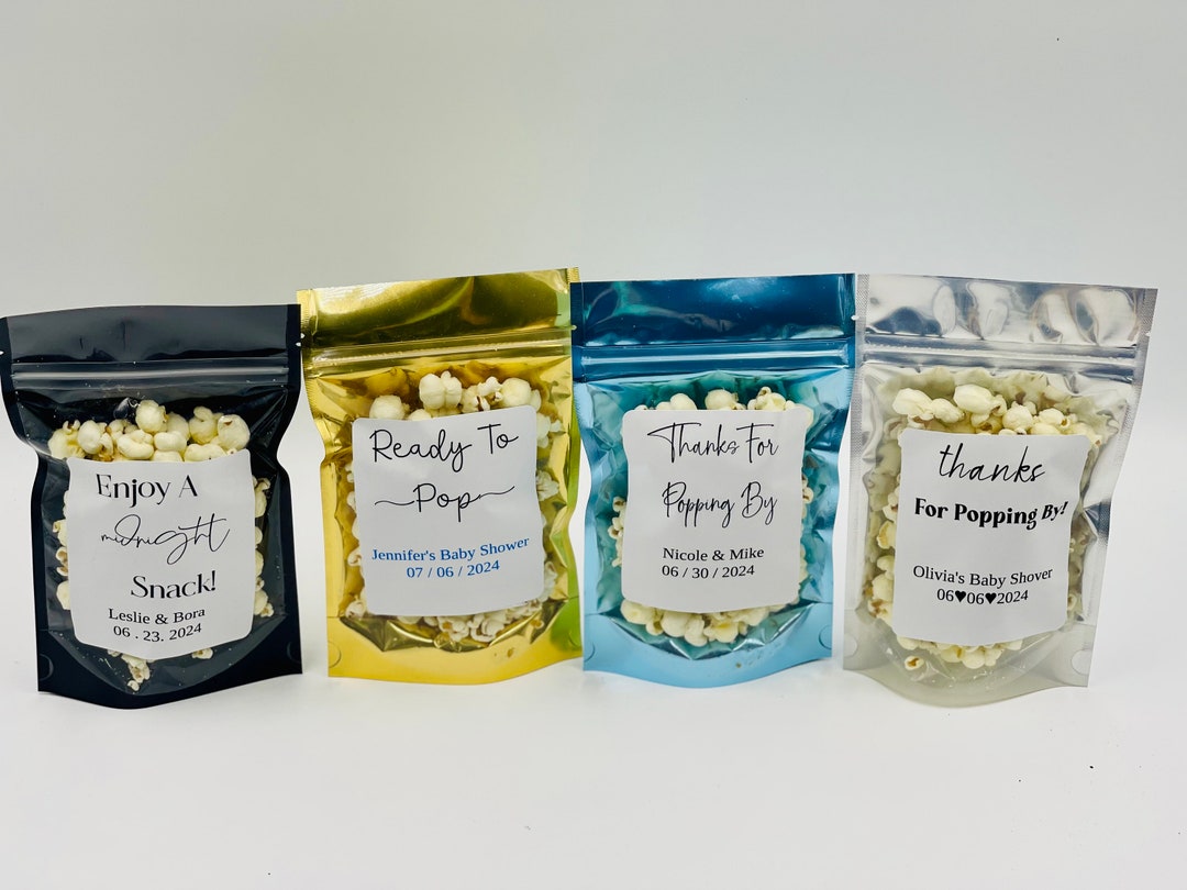 Thanks for Popping by Popcorn Bags, Ready to Pop Shower Bag, Baby ...