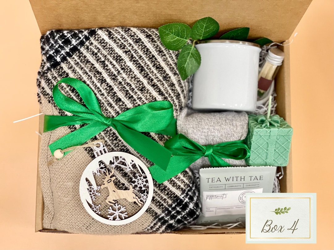 Holiday Gift Box, Christmas Gift Basket, Cozy Winter Gift Box, Self ...