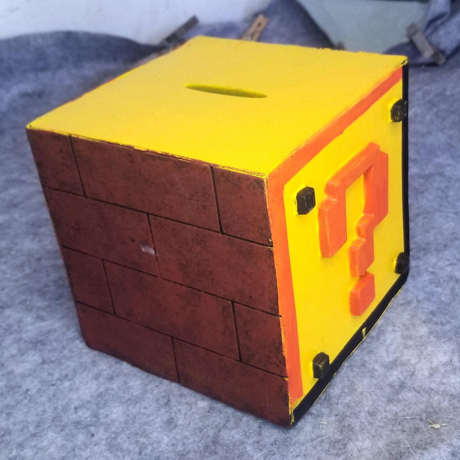 Mario Coin Block Piggy Bank - Etsy