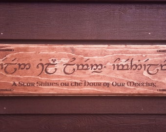 Elvish Greeting Sign - Etsy
