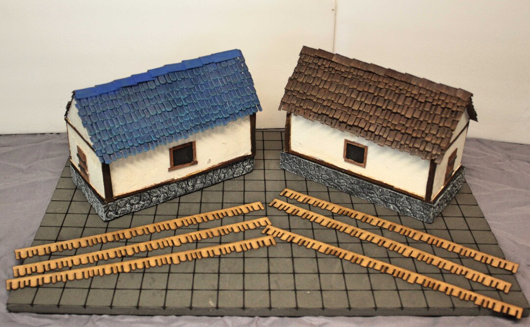 Shingles for Miniature Tabletop Terrain - 1 Sheet - Square or Round - Etsy