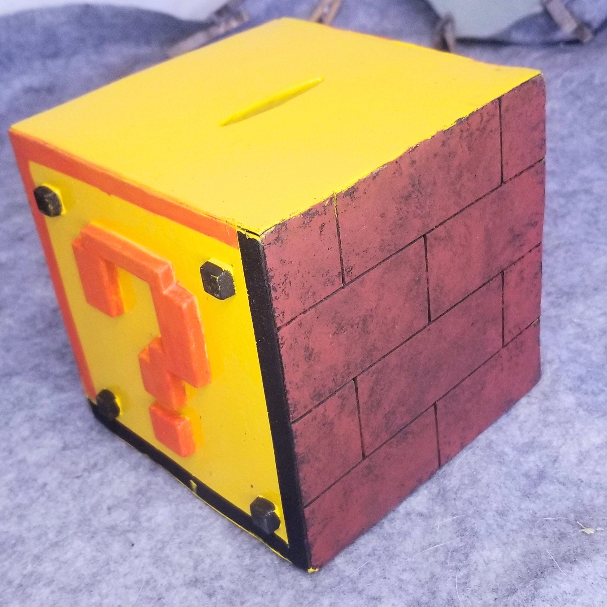 Mario Coin Block Piggy Bank - Etsy