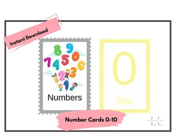 Numbers 1-10 Printable Flashcards| Instant Download| Numbers| Classroom ...