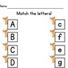 Fox Alphabet Matching - Etsy