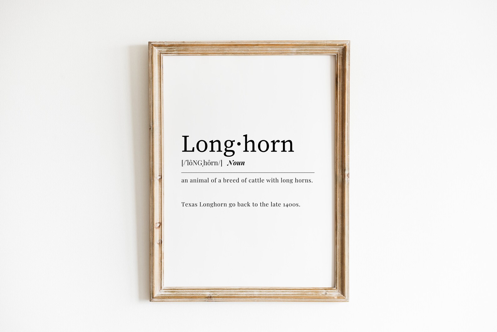 Longhorn Print, Cow Wall Art, Farmhouse Decor, Texas Longhorn, Digital ...