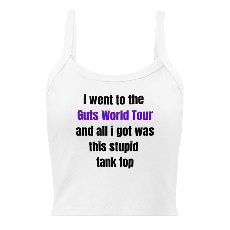 I Went to the Guts World Tour Tank Top - Etsy