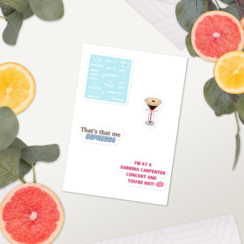 Sabrina Sticker Sheet - Etsy