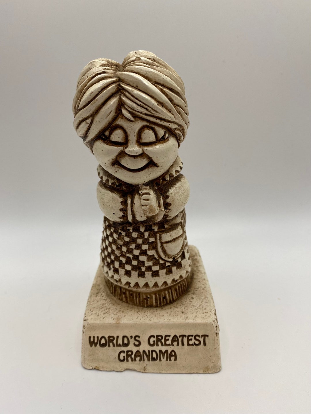 Vintage Worlds Greatest Grandma Statue, 1970s Paulas Whatchamacallms ...