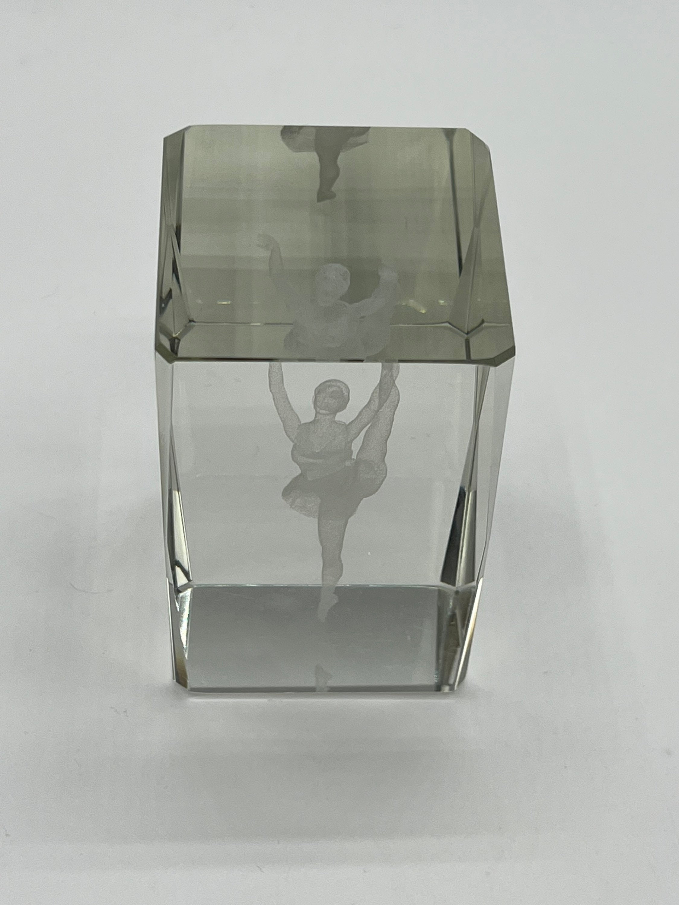 Ballerina 3D Laser Etched Crystal, Paperweight Ballerina Design ...
