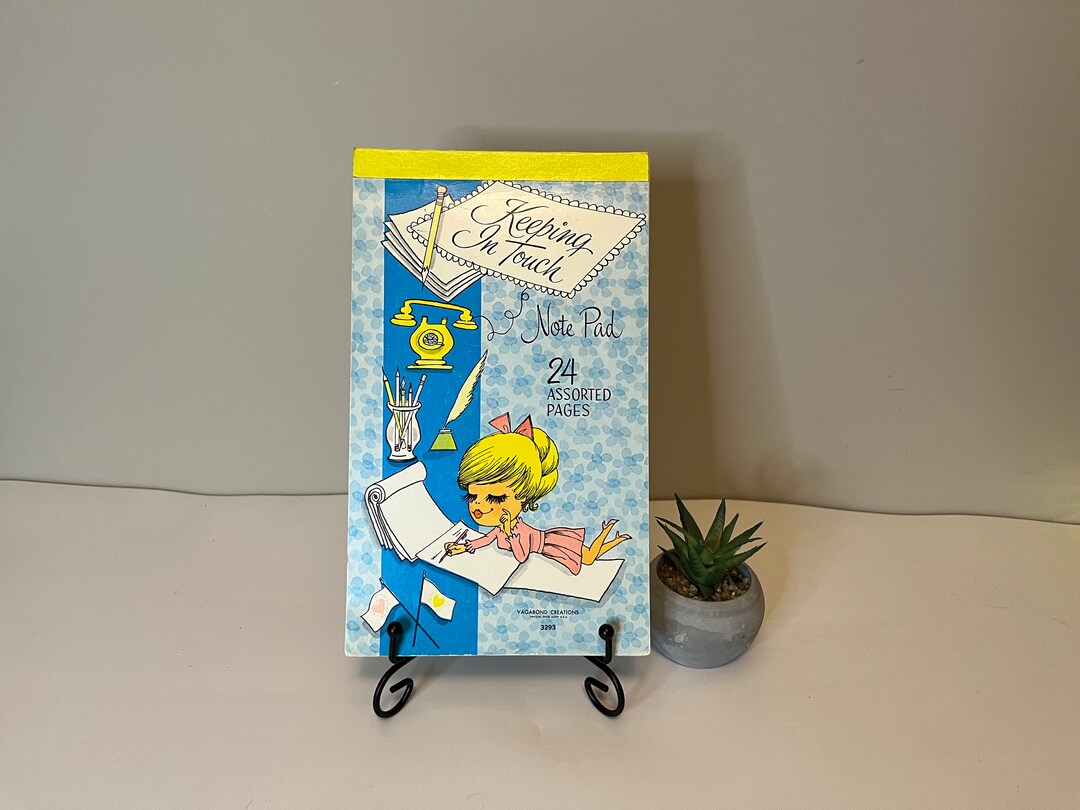 Retro Stationary, Vintage Note Pad, Kitschy Stationary, Sweet Cheeky ...