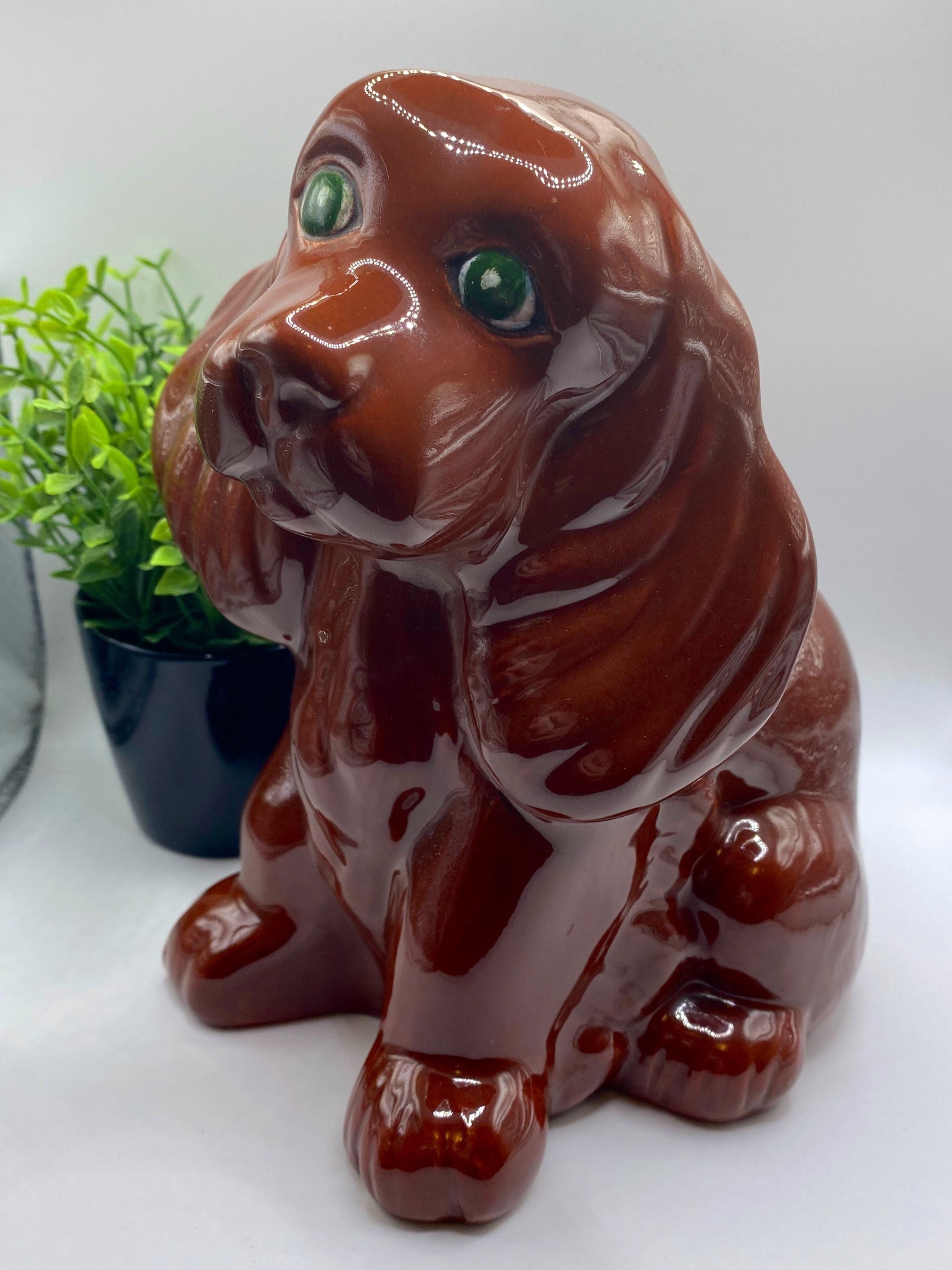 Vintage Brown Dog Holland Mold, Cocker Spaniel, Puppy Ceramic Hobby Art ...