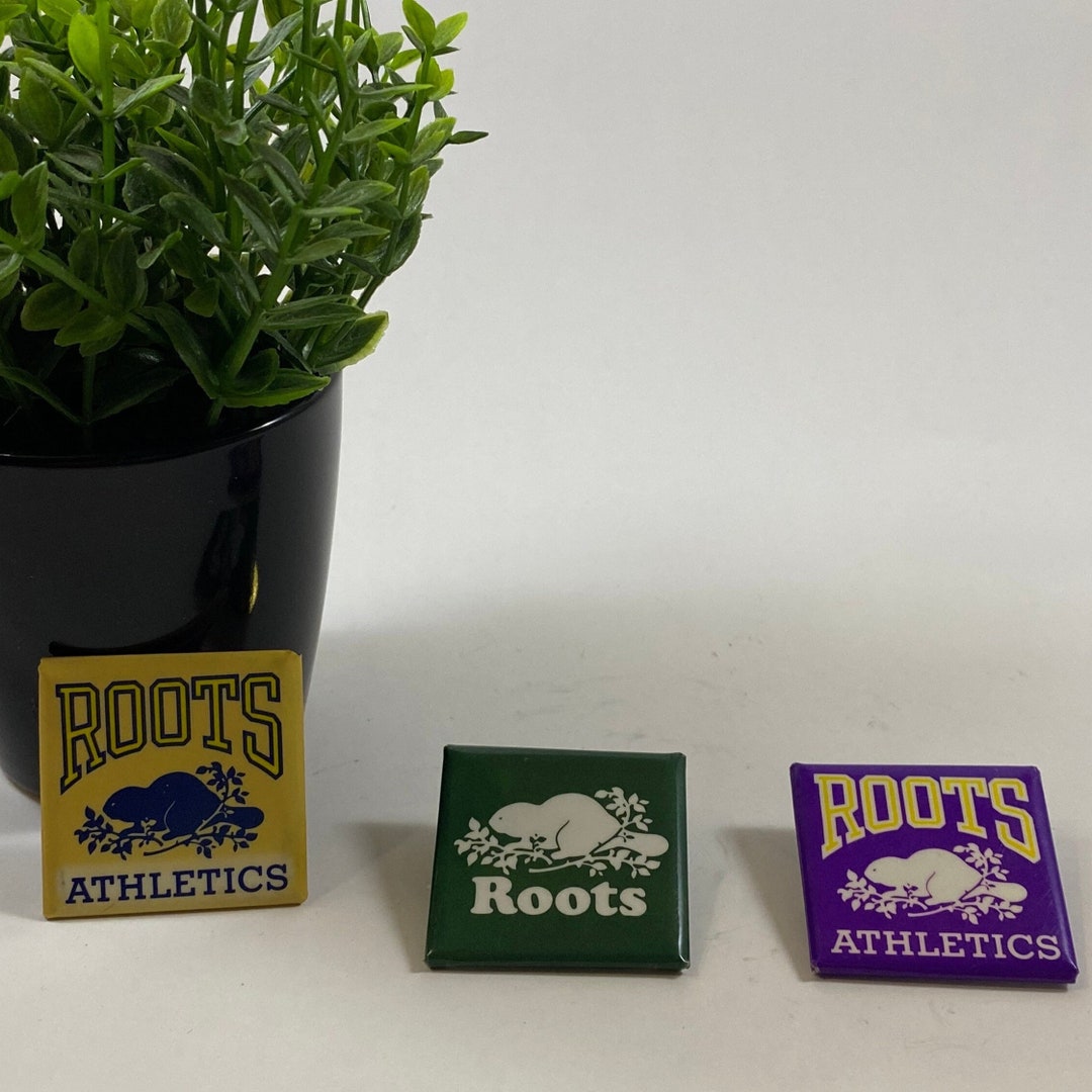 ROOTS Buttons set of 3 Retro Clothing Buttons 1980s - Etsy