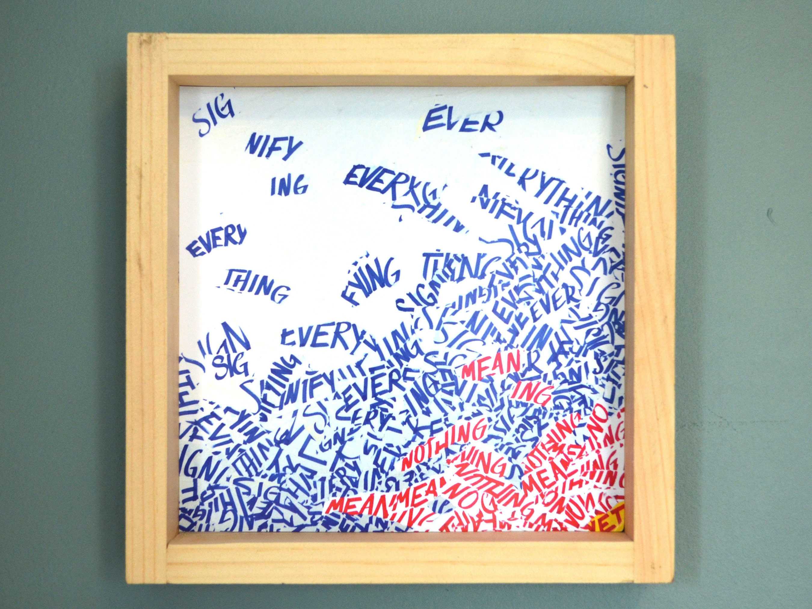 Wall Art Signifying Collage Graphic Art Print - Etsy UK