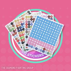 Diamond Painting DMC Color Stickers | Organize Drill Gems Beads | Color ...