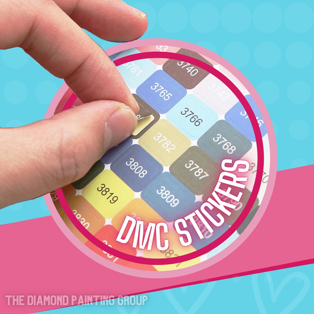 Diamond Painting DMC Color Stickers Organize Drill Gems Beads Color ...