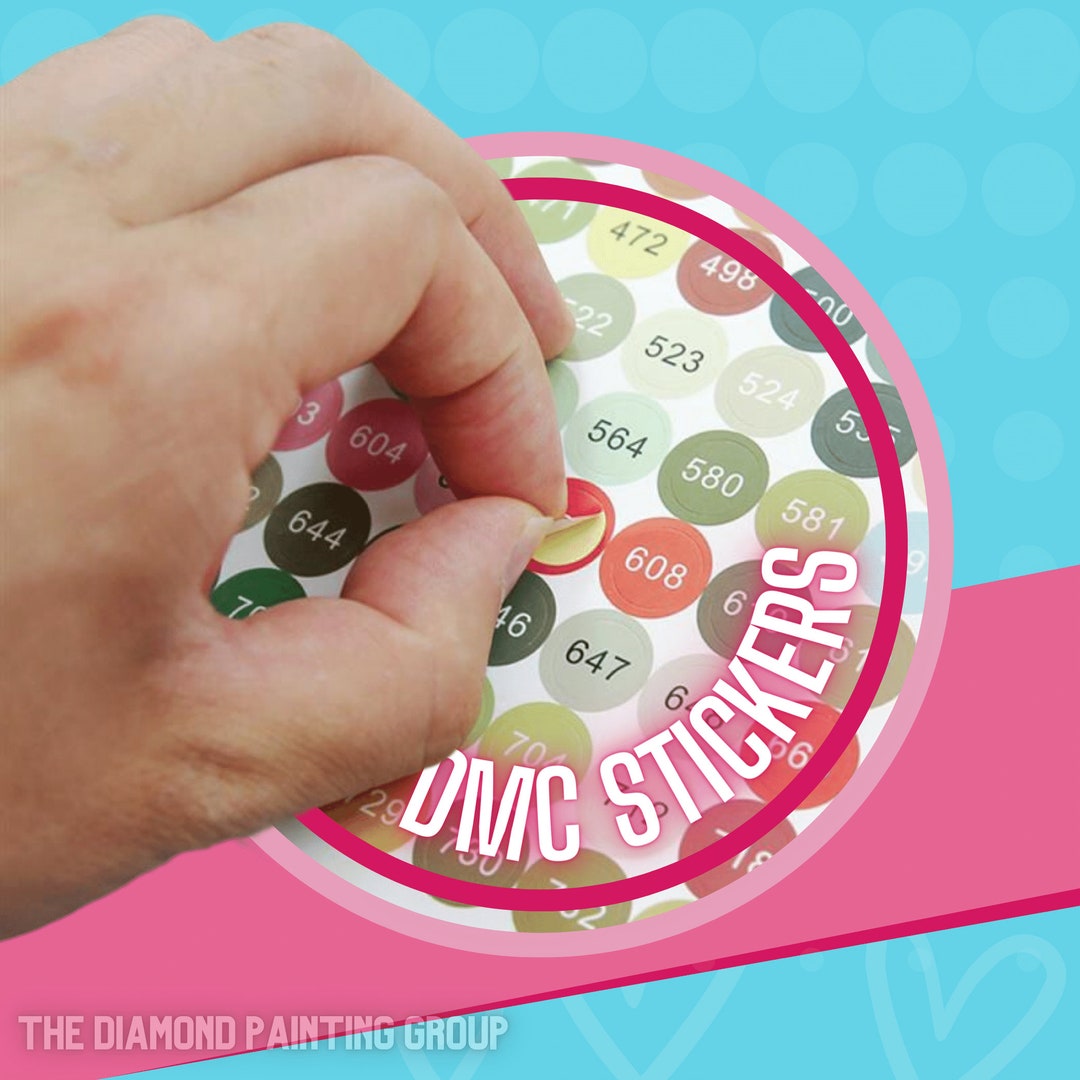 Diamond Painting DMC Color Stickers | Organize Drill Gems Beads | Color ...