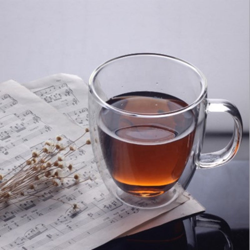 Double Layer Glass Coffee Cups - Etsy