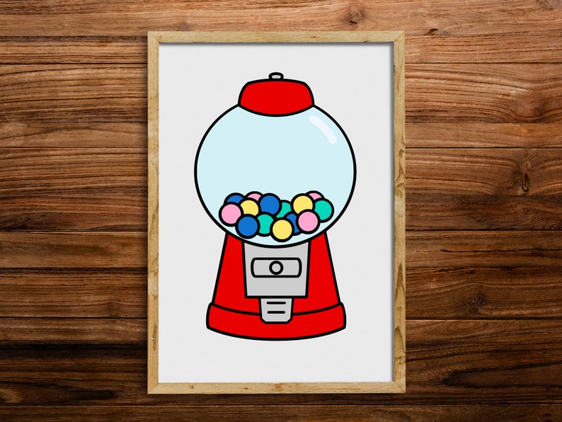 Gumball SVG, Gumball Machine SVG, Bubble Gum Machine Jpggum Balls Layer ...