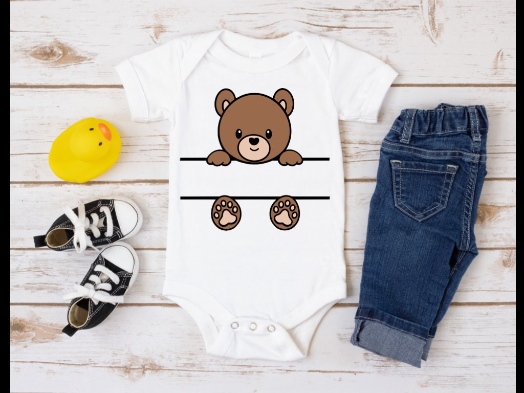 Teddy Bear Split Monogram SVG, Teddy Bear SVG, Teddy Bear PNG, Teddy ...