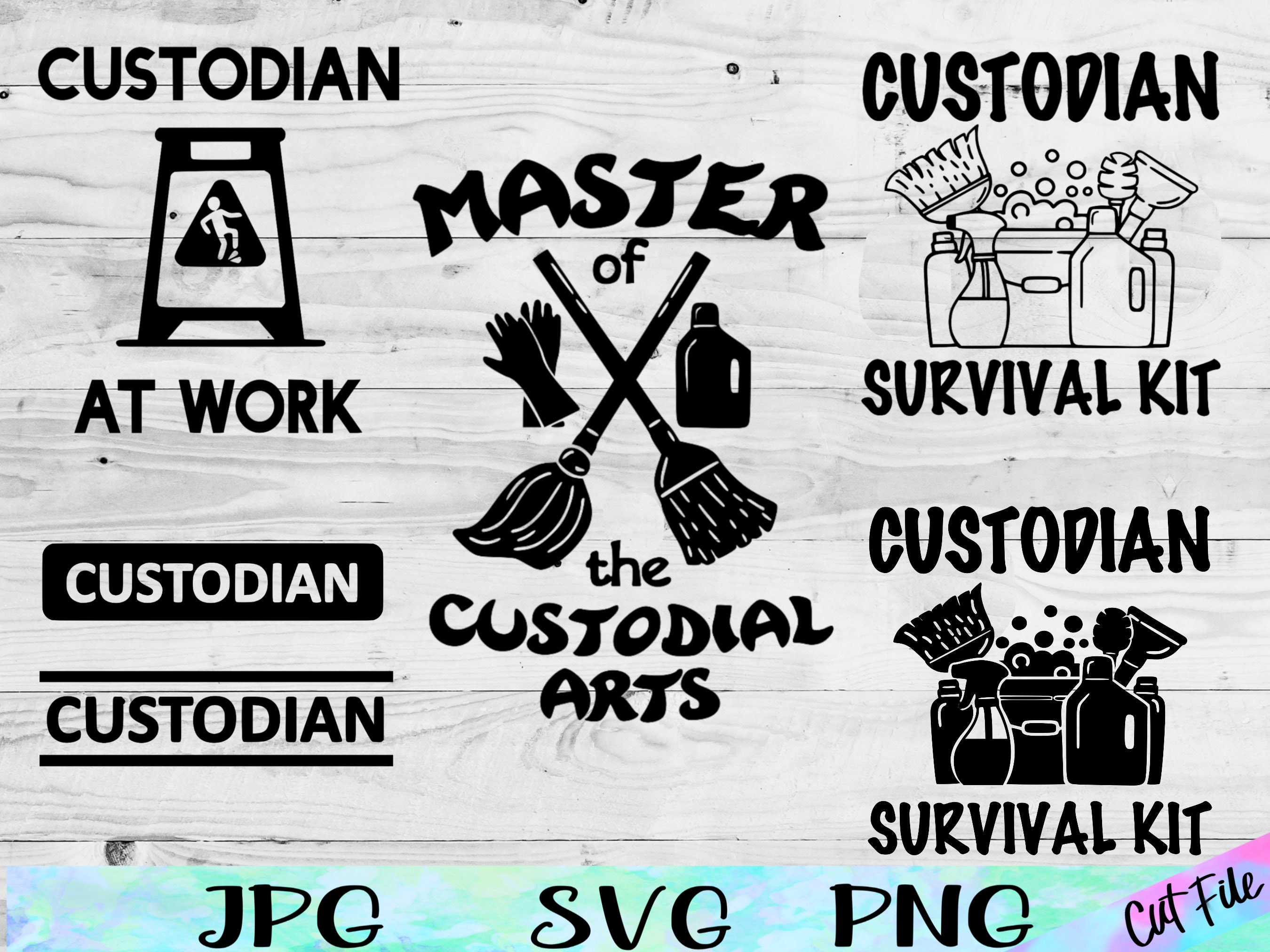 Custodian SVG, Cleaning Lady SVG, Housekeeper SVG, Cleaning Service Svg ...