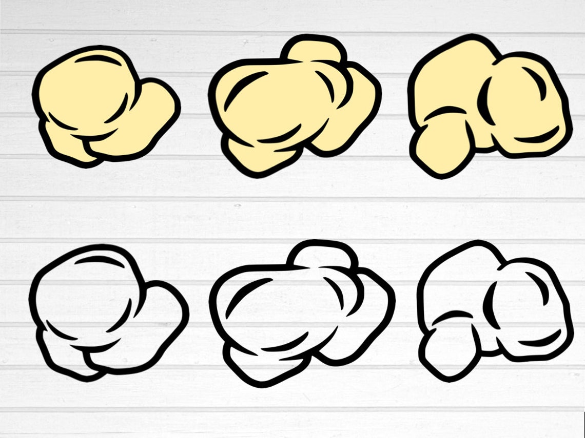 Popcorn Box SVG Popcorn Svg Popcorn Bucket Popcorn Kernel - Etsy