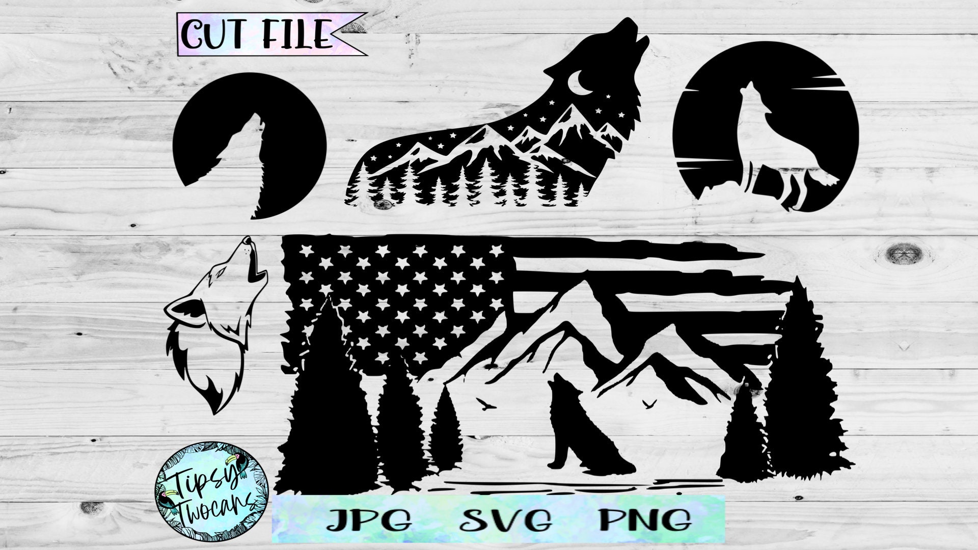 Wolf SVG Bundle Wolf PNG Wolves Svg Wolf Art Wolf | Etsy