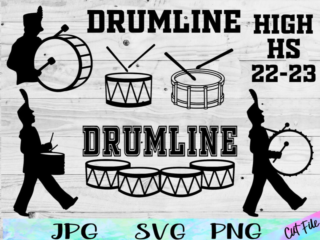 Marching Band SVG Drumline SVG Drum Major SVG Snare Drum - Etsy