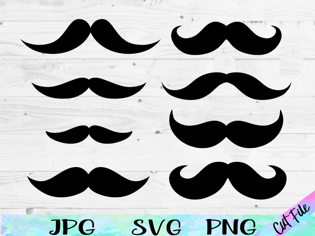 Mustache SVG, Fake Mustache PNG, Mustache Mask JPG, Mustache Shirt ...