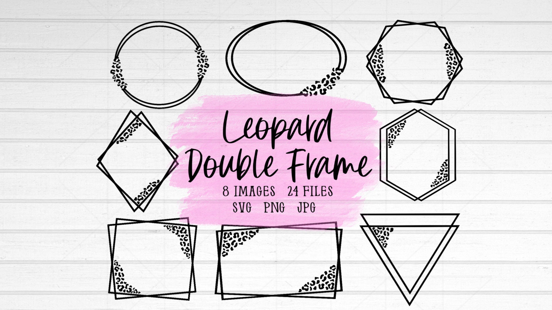 Double Frame SVG Border Svg Double Frame Bundle Round - Etsy