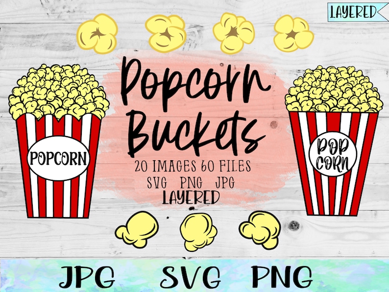 Popcorn SVG, Popcorn Box Svg, Popcorn Bucket, Popcorn Kernel Svg ...