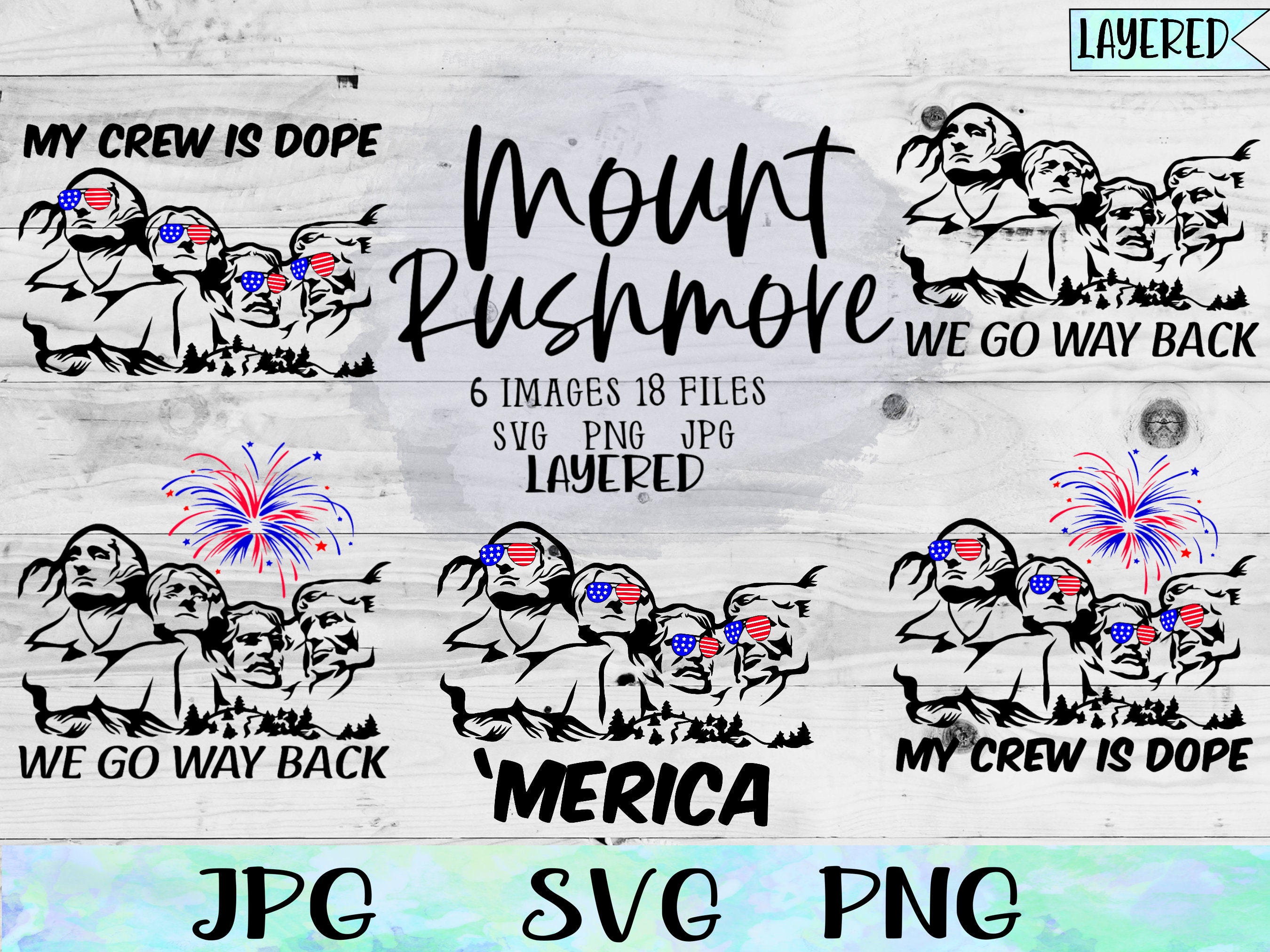 Mount Rushmore SVG, Memorial Day Svg, 1776 Svg, 4th of July SVG, 4th of ...