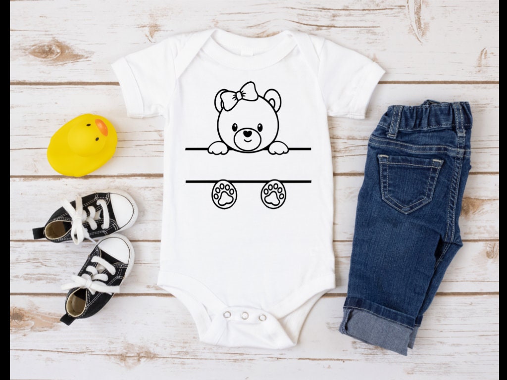 Teddy Bear Split Monogram SVG Teddy Bear SVG Teddy Bear PNG - Etsy ...