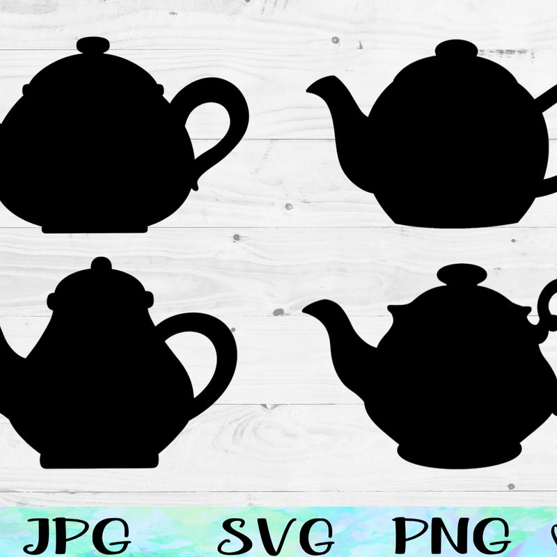 Teapot Clipart - Etsy