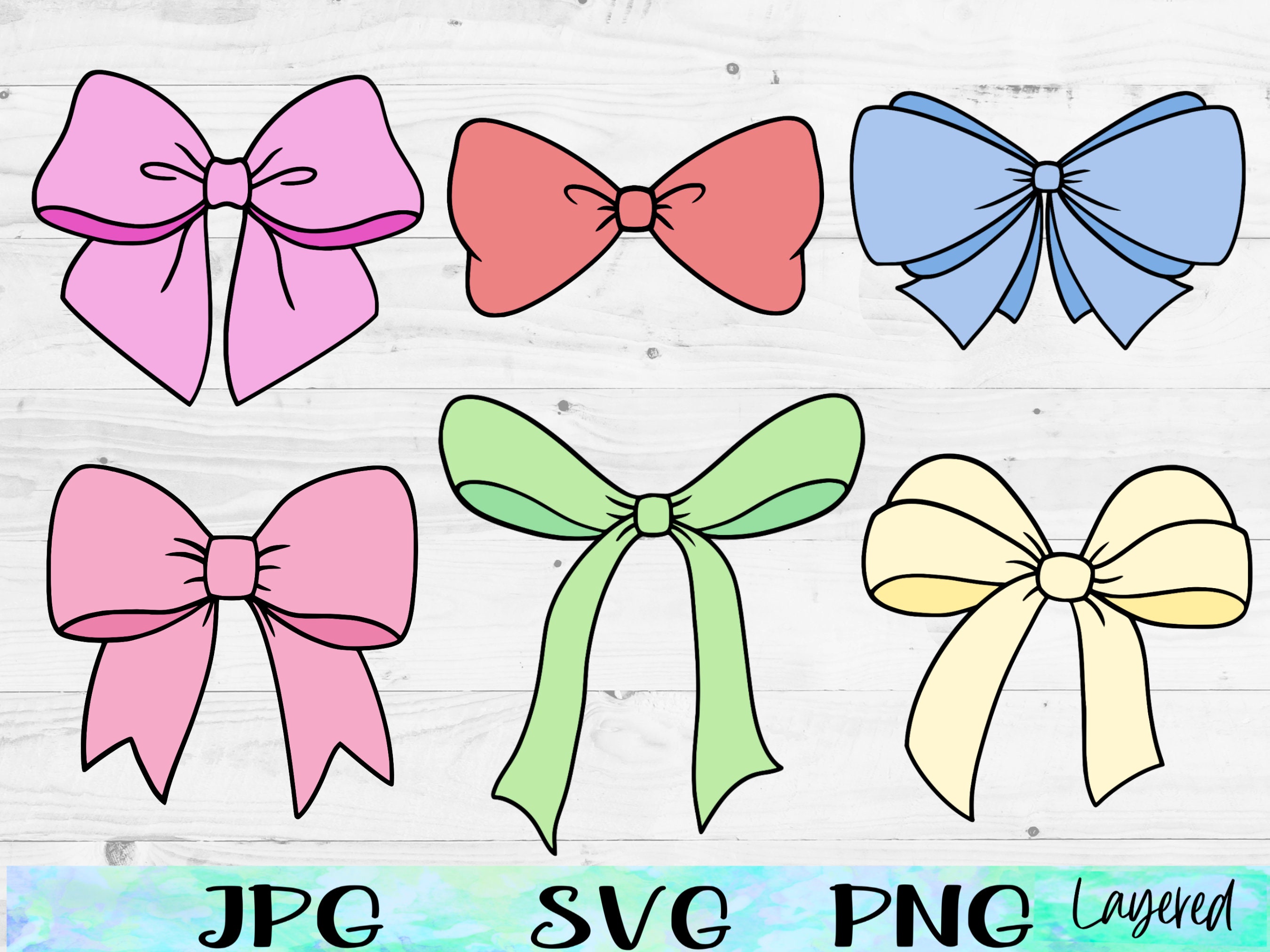 Bows SVG, Bow PNG, Hair Bows SVG, Cheer Bow Svg, Bows Clipart, Hair Bow ...