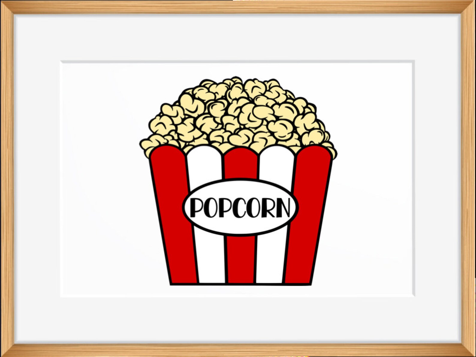 Popcorn Box SVG Popcorn Svg Popcorn Bucket Popcorn Kernel - Etsy