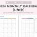 Minimalist 2023 Printable Calendar With Holidays Simple - Etsy