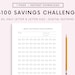 Printable 100 Dollar Bill Challenge, Cash Savings Challenge, Savings ...