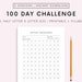 100 Day Challenge, Goal Setting, Goal Progress Tracker, Habit Forming ...