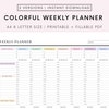 Editable Yearly Planner, Printable Yearly Overview on One Page, Year at ...