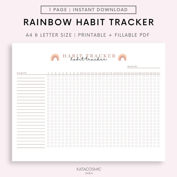 Tracker Printable - Etsy