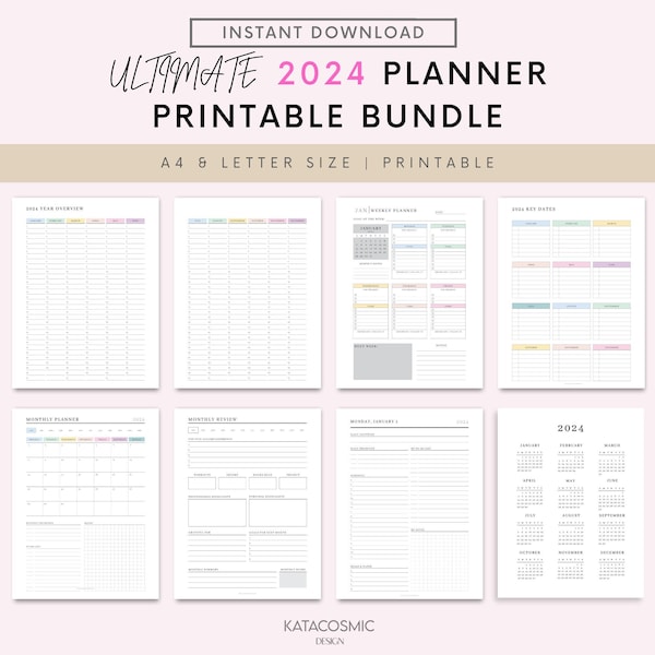 Printable Planner - Etsy