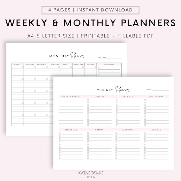 Weekly Planners - Etsy