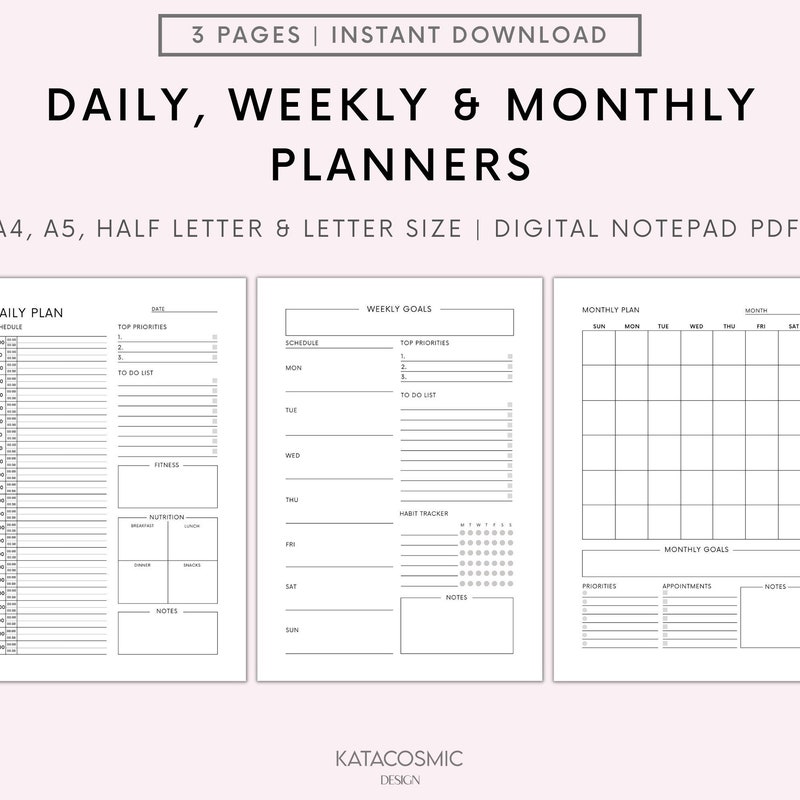 Printable Planner - Etsy