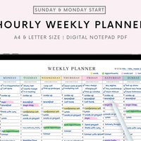Daily Schedule Rainbow Colorful Editable Template- Powerpoint ...