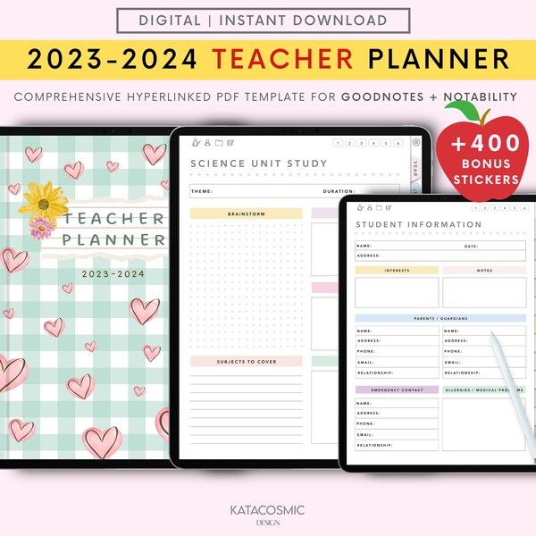 Teacher Planner - Etsy