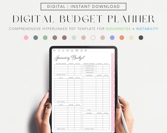 Digital Budget Planner, Finance Tracker, Finance Planner, Digital ...