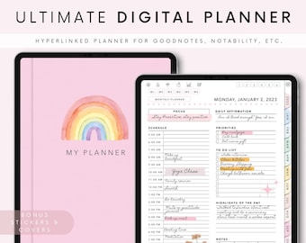 2024 Digital Planner, 2024 Portrait Planner, 2024 Planner, 2024 Dated ...