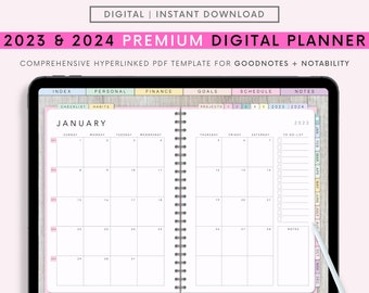 Instant Download, Digital Planner, Goodnotes Planner, iPad Planner ...