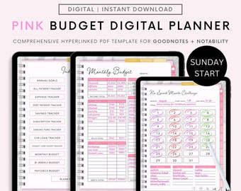 Digital Budget Planner, Finance Planner, Finance Tracker, Bi-weekly ...